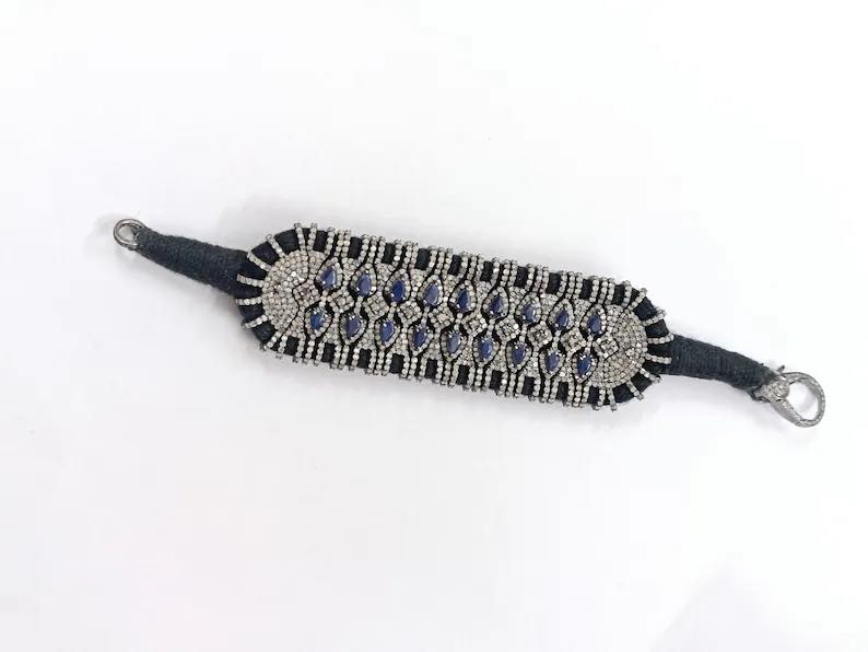 Thread Diamond Bracelet – GemBeadsCreation